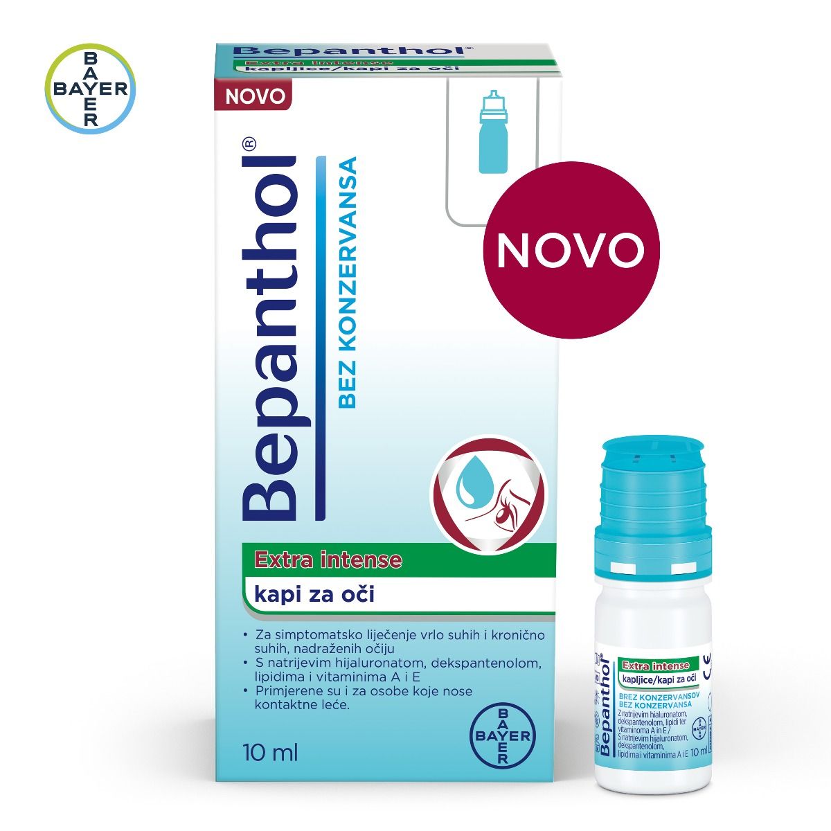 Bepanthol Extra intense kapi za oči 10 ml - Ljekarne Pavlić